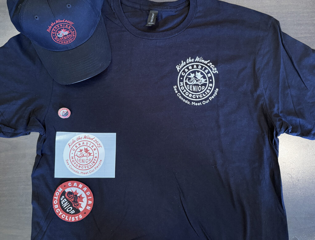 RTW Larger Black Short Sleeve T-shirt - Canadian Senior Motorcyclist